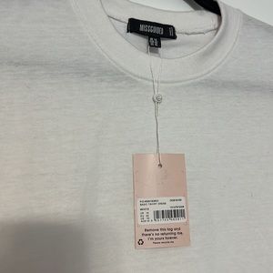Missguided | Dresses | Missguided White Basic Tshirt Dress | Poshmark